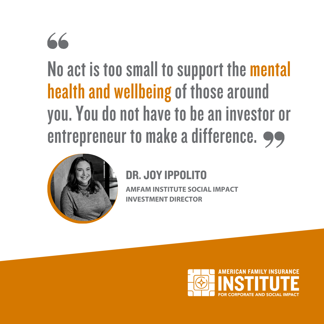 "No act is too small to support the health and wellbeing of those ...